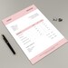 Digital Editable Invoice Template | Feminine Invoice Template ...