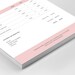 Digital Editable Invoice Template | Feminine Invoice Template ...