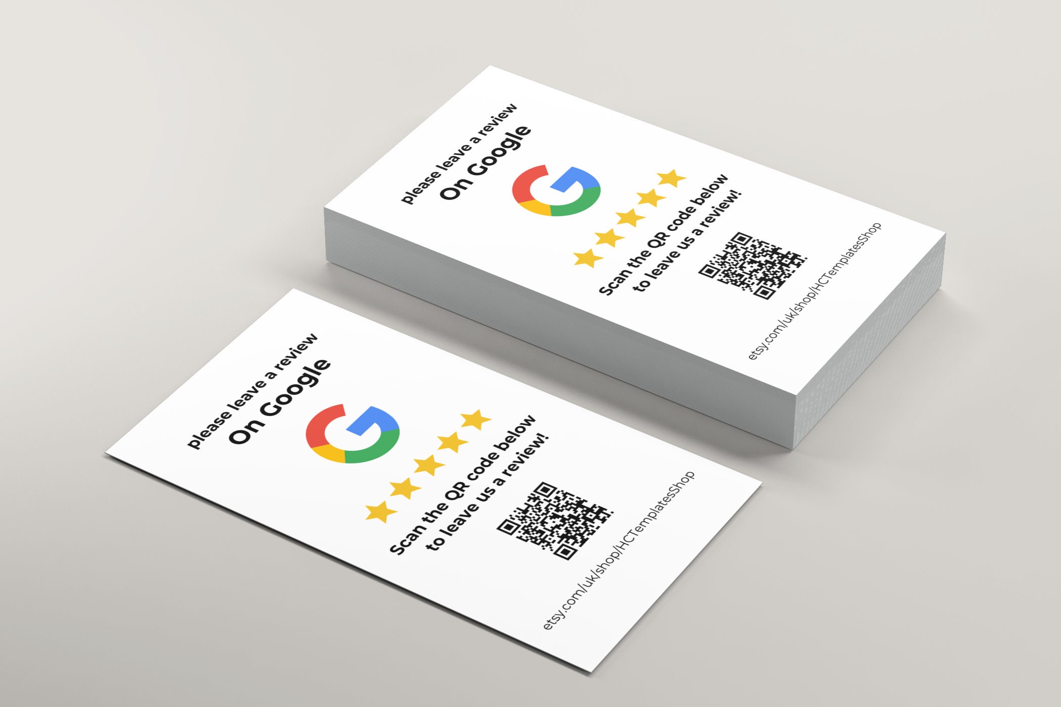 Google Review Card Template | Google Review QR Code Cards | Editable ... Google Review Card Template | Google Review QR Code Cards | Editable ...