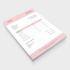 Digital Editable Invoice Template | Feminine Invoice Template ...