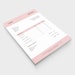 Digital Editable Invoice Template | Feminine Invoice Template ...