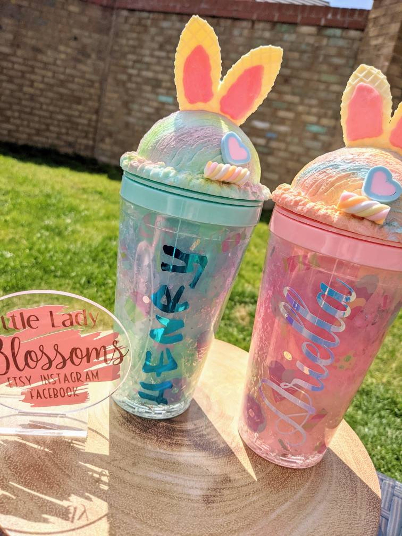 Personalised Ice Cream Milkshake Smoothie Slushies Bottle Cup Tumbler ...