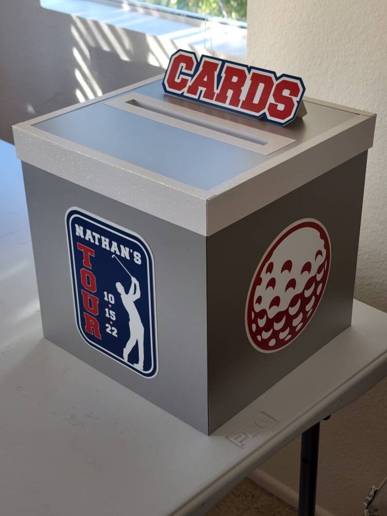 Gift Card Box Golf Themed Money Box for Birthdays - Etsy
