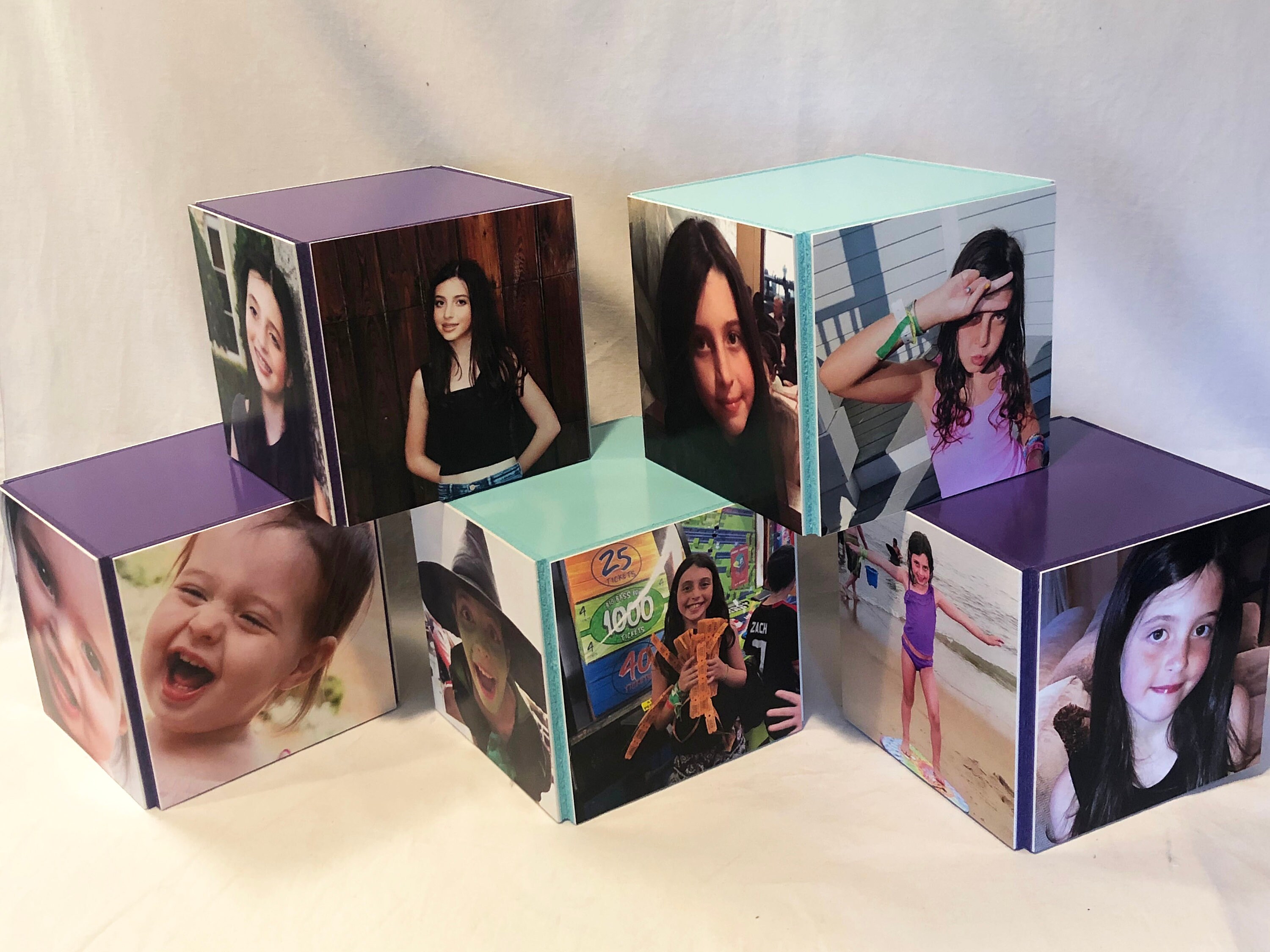 Photo Cube Centerpieces for Sweet Sixteen Quinceanera | Etsy