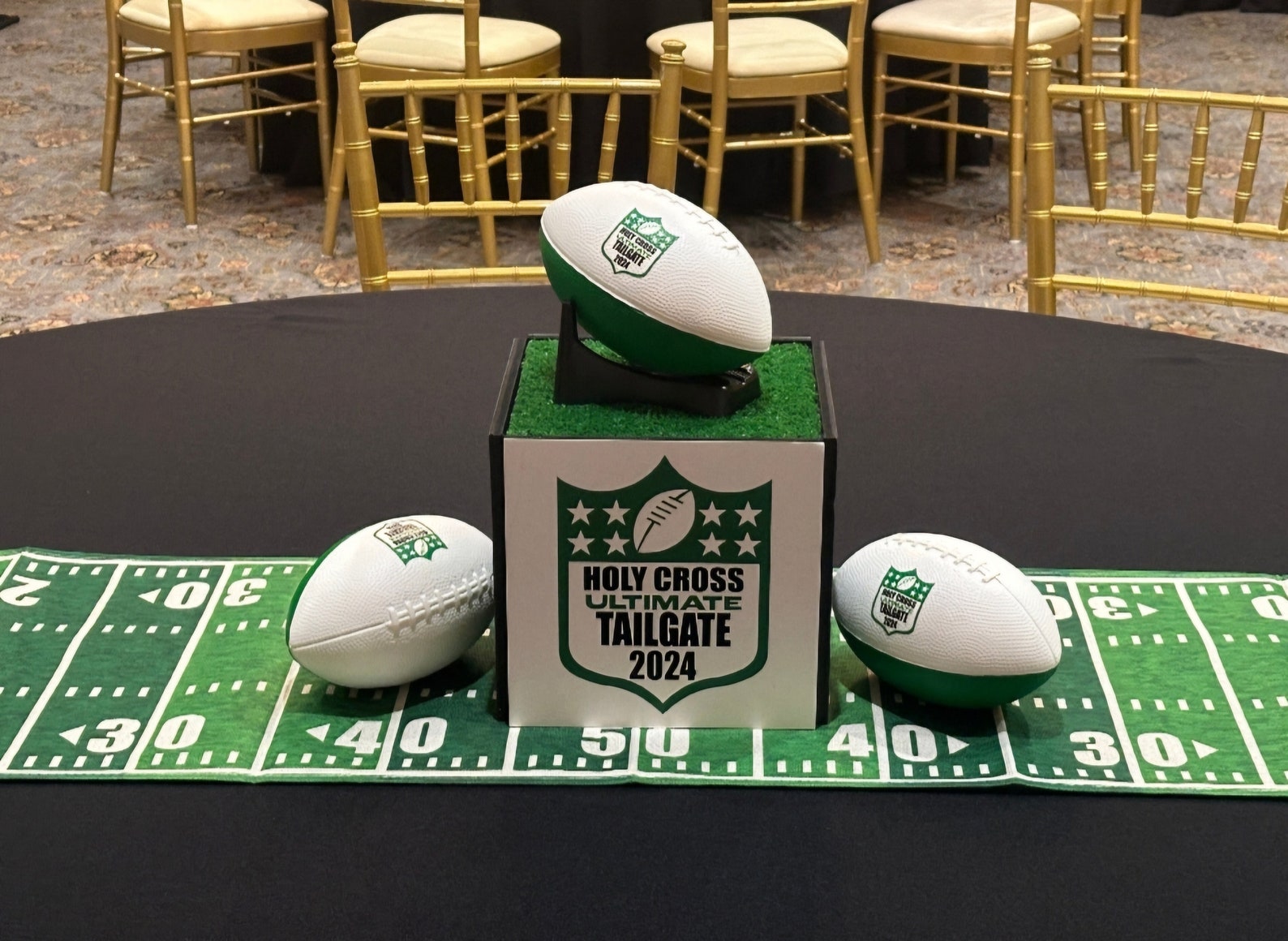 Football Photo Cube Centerpiece: Custom Sports Party Decor With ...