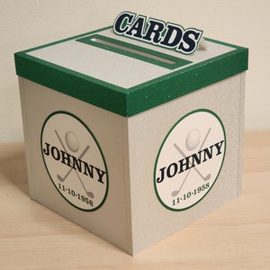 Gift Card Box - Golf Themed Money Box for Birthdays, Anniversaries ...