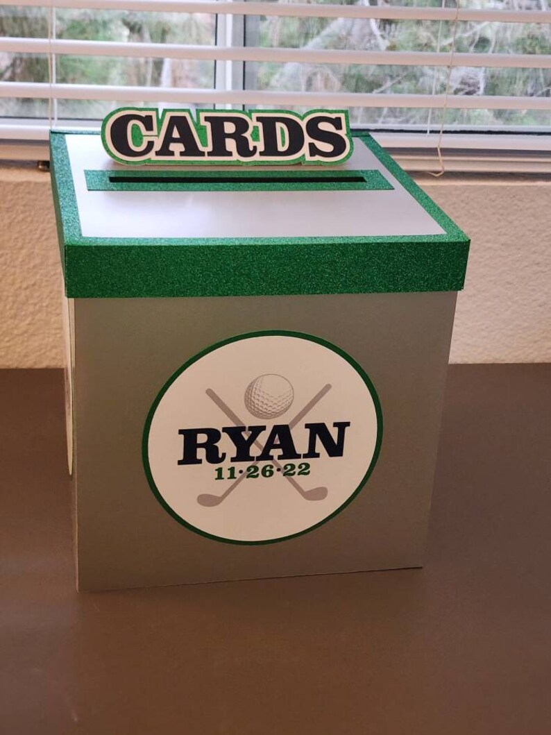 Gift Card Box Golf Themed Money Box for Birthdays - Etsy