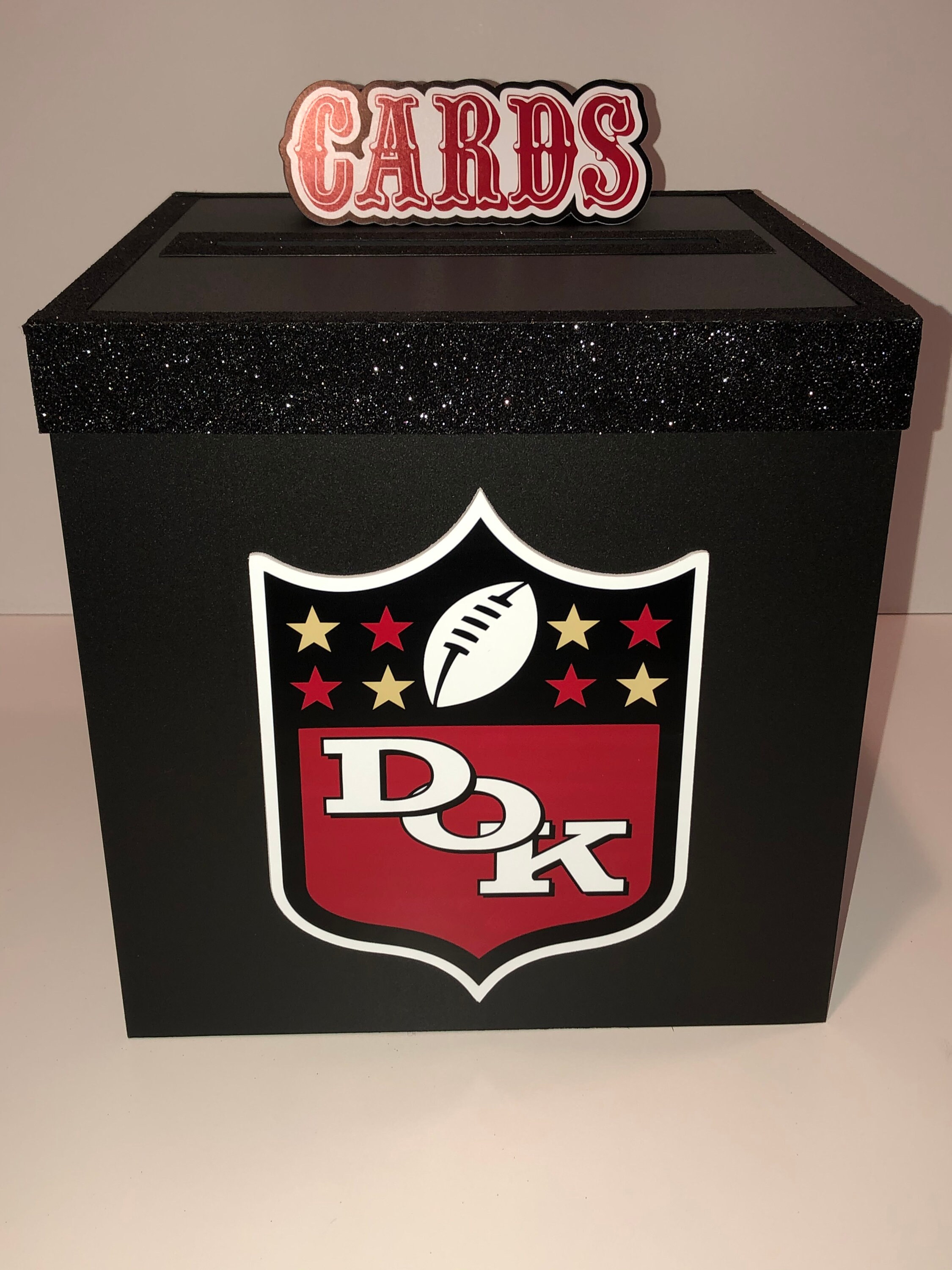 Gift Card Box Football Themed Money Box for Birthdays - Etsy
