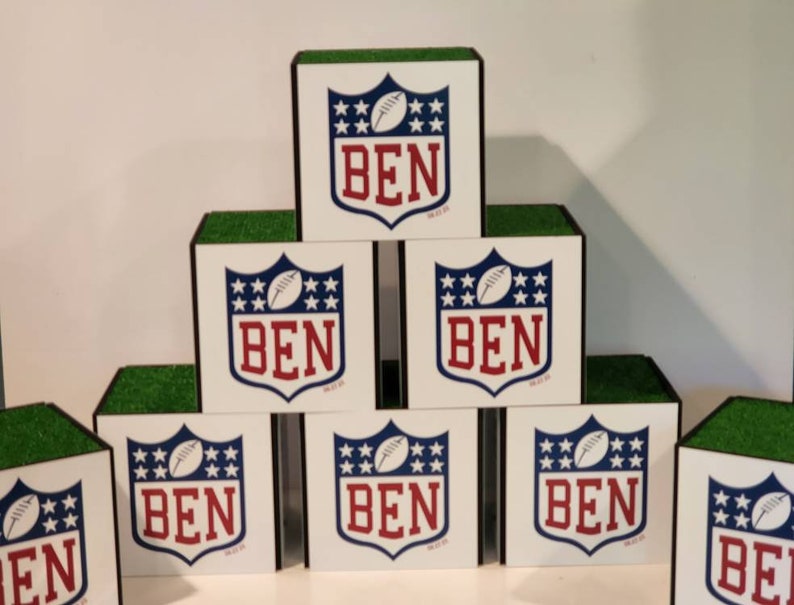 Photo Cube Centerpiece With Astro Turf Tops - Etsy