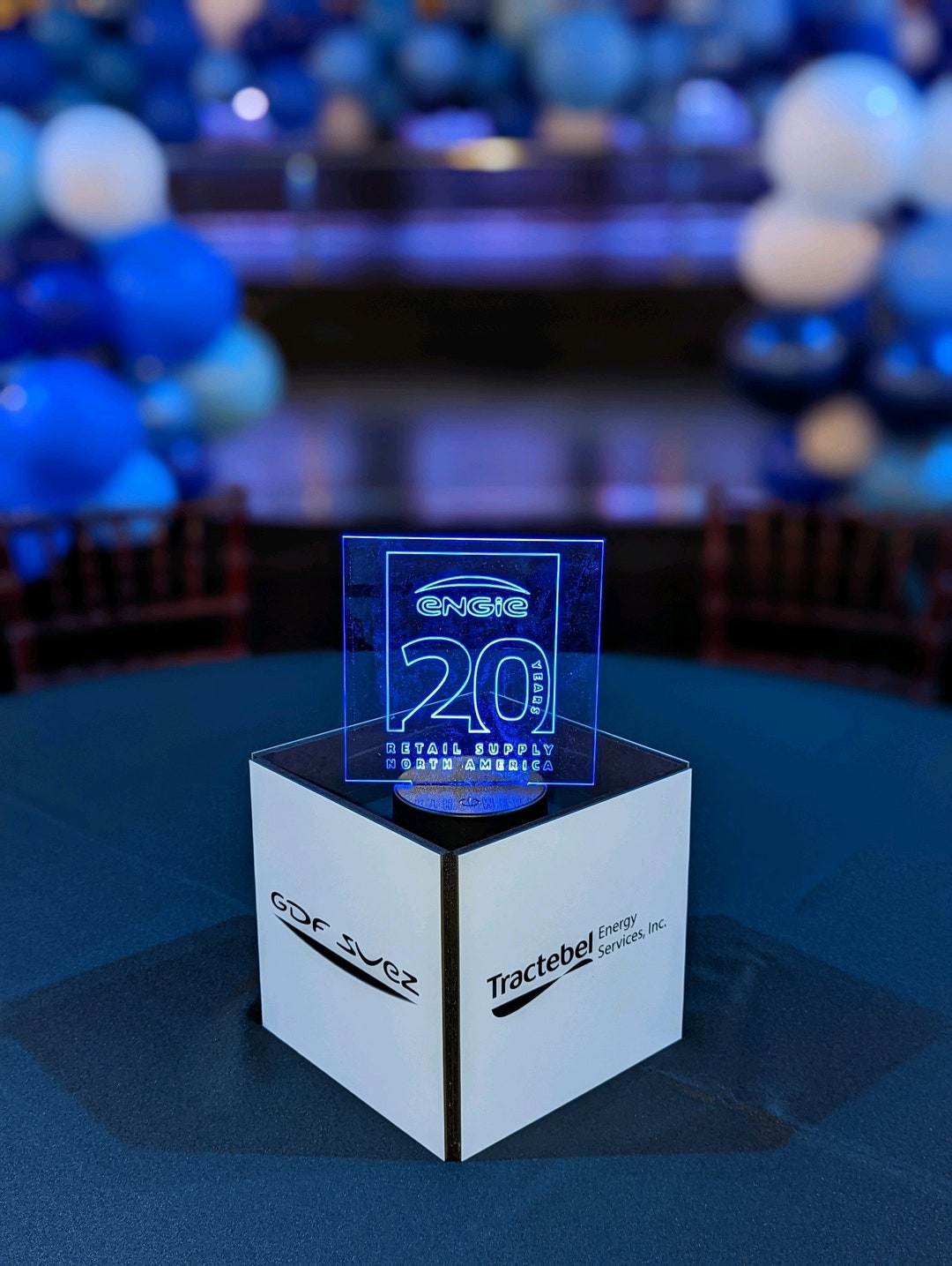 Logo Cube Centerpieces for Corporate Events Custom Photo Cube Event ...