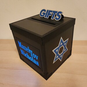 Gift Card Box With Remote Controlled LED Light - Star of David Theme - Etsy