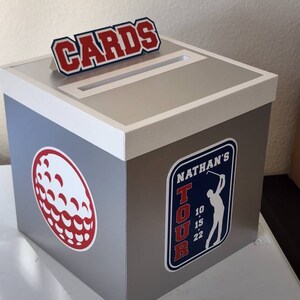 Gift Card Box Golf Themed Money Box for Birthdays, Anniversaries ...