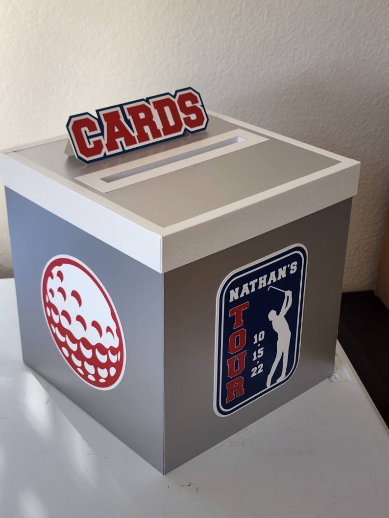Gift Card Box Golf Themed Money Box for Birthdays - Etsy