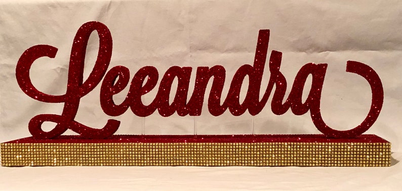 Glitter Name Candle Lighting Display: Sweet Sixteen, Quinceanera ...