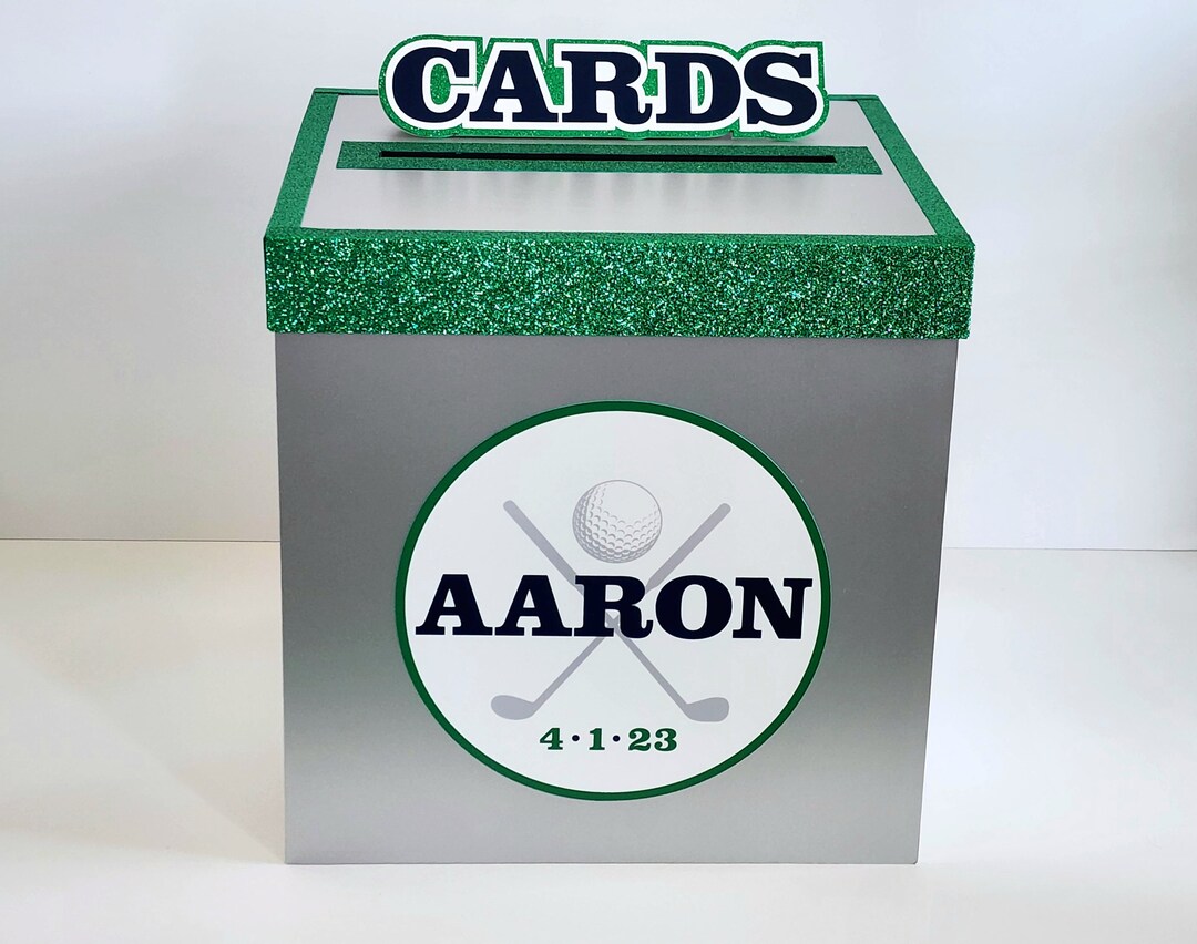 Gift Card Box - Golf Themed Money Box for Birthdays, Anniversaries ...