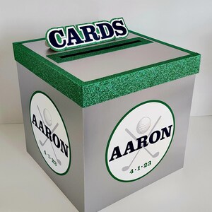 Gift Card Box - Golf Themed Money Box for Birthdays, Anniversaries ...