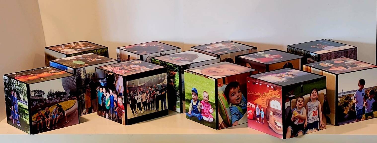Photo Cube Centerpieces 5 Sided - Etsy