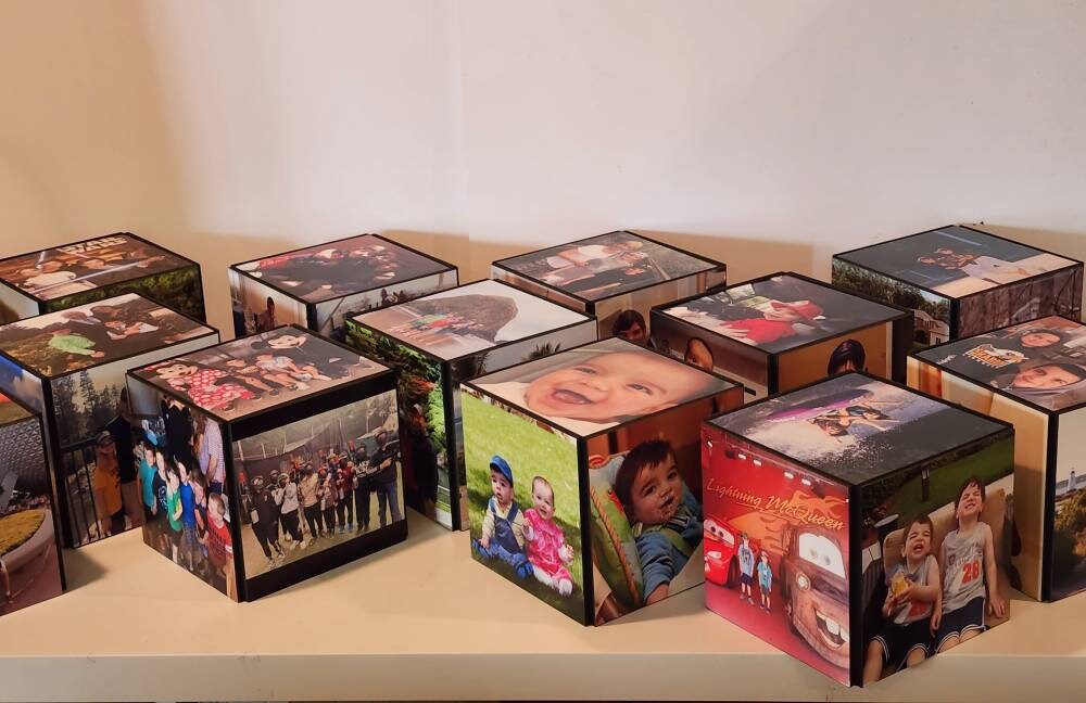 Photo Cube Centerpieces 5 Sided - Etsy