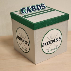 Gift Card Box - Golf Themed Money Box for Birthdays, Anniversaries ...