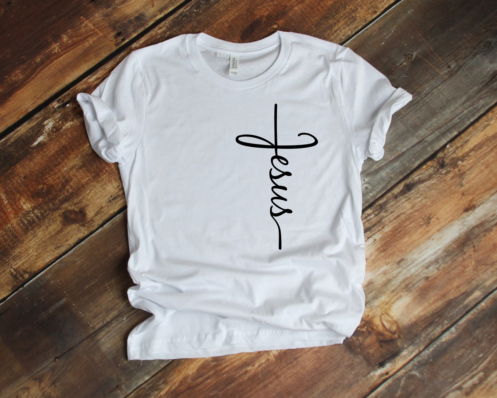 Jesus Cross T-shirt: Christian Apparel - Etsy