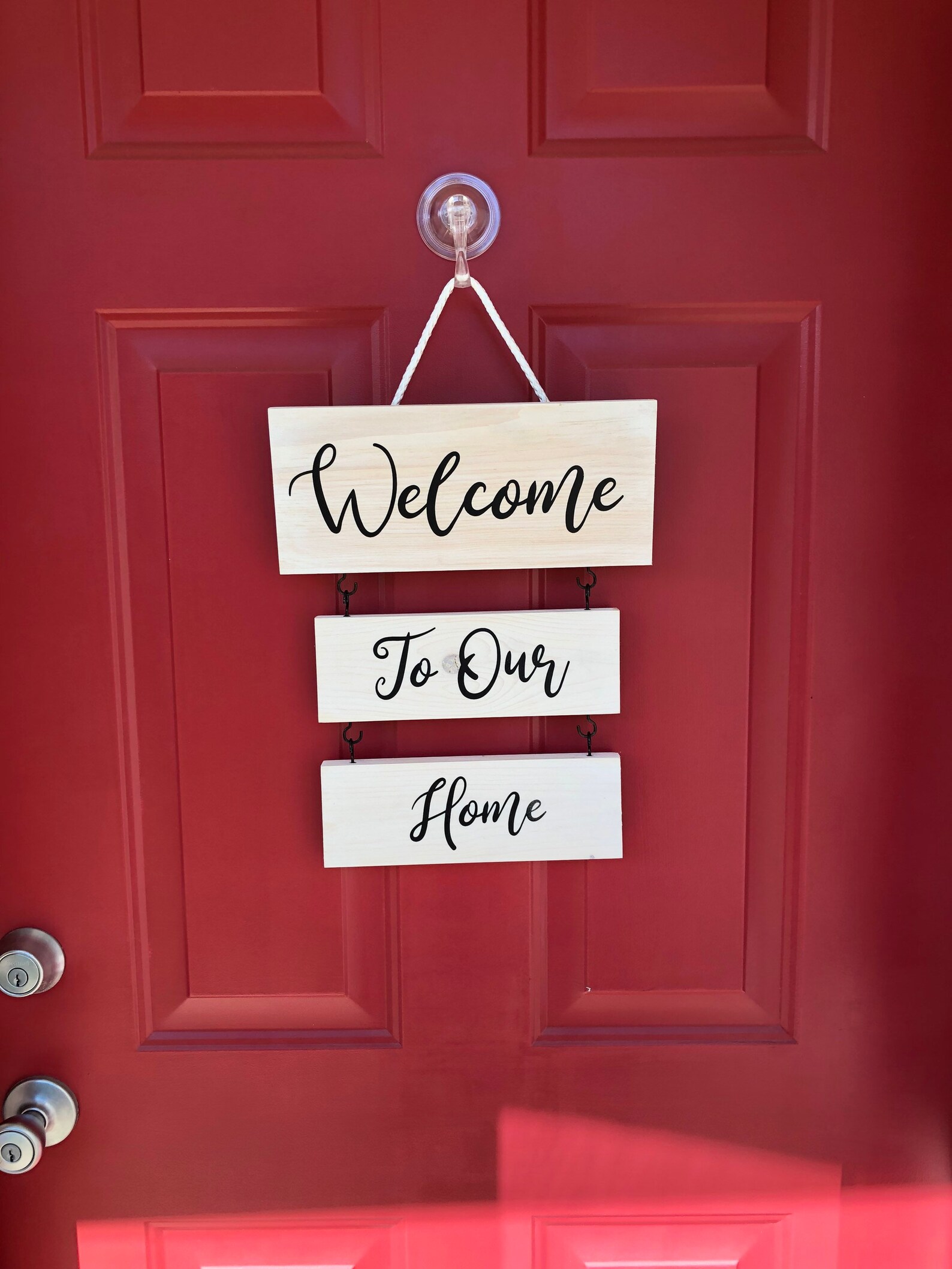 Door/Wall Decor Welcome To Our Home sign | Etsy