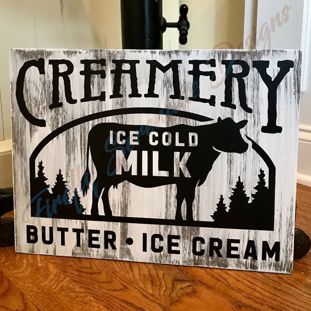 Creamery SVG Cut Files for Silhouette and Cricut for Instant Download ...