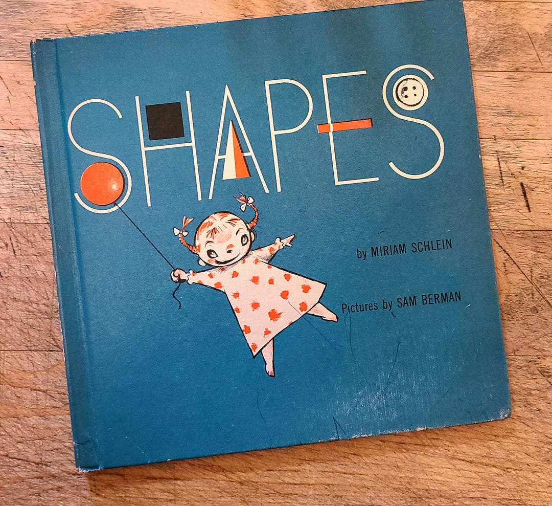 Vintage Children's Story Book "shapes" by Miriam Schlein (illustrator ...