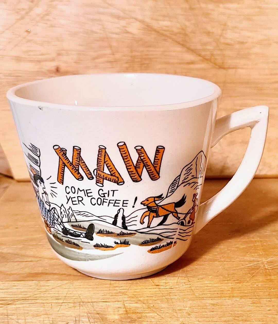 Vintage JAPAN "maw Come Git Yer Coffee!" Hillbilly Mug - Etsy