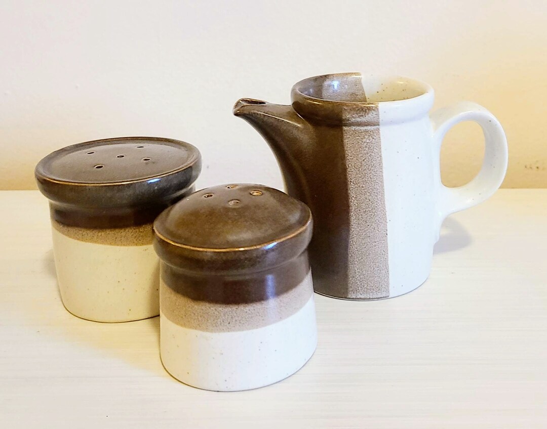 Vintage Mikasa Studio Kiln Potters Ben Seibel Art Creamer/salt and ...