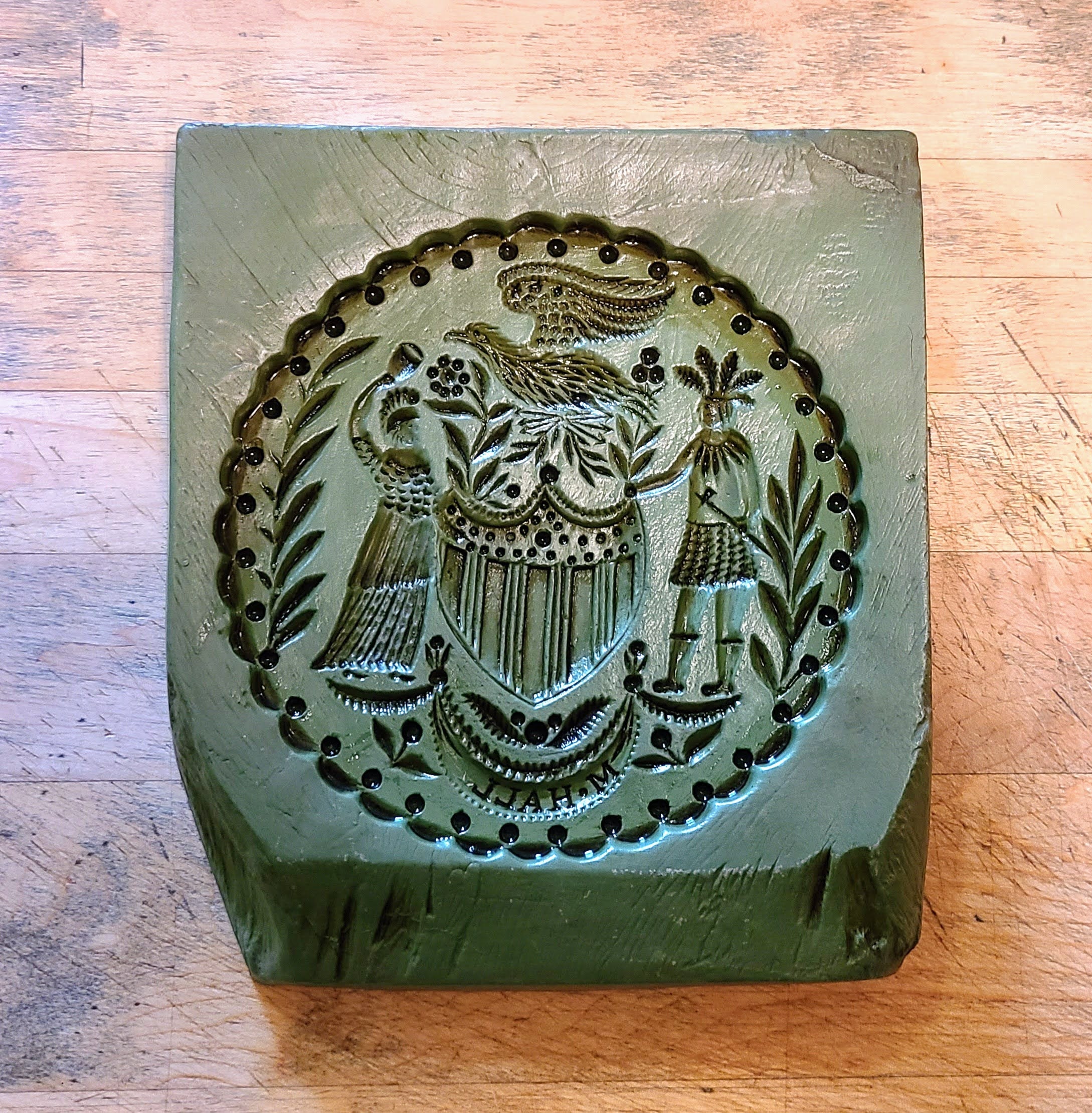 Vintage La Mirada California Pottery Wall Plaque Mold / Colonial-folk ...