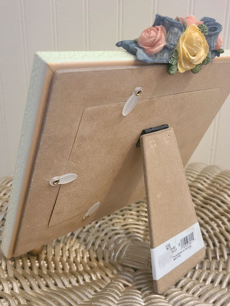 Vintage Wood Hand Painted 4x6 Picture Frame by Bella Rosa Figi - Etsy