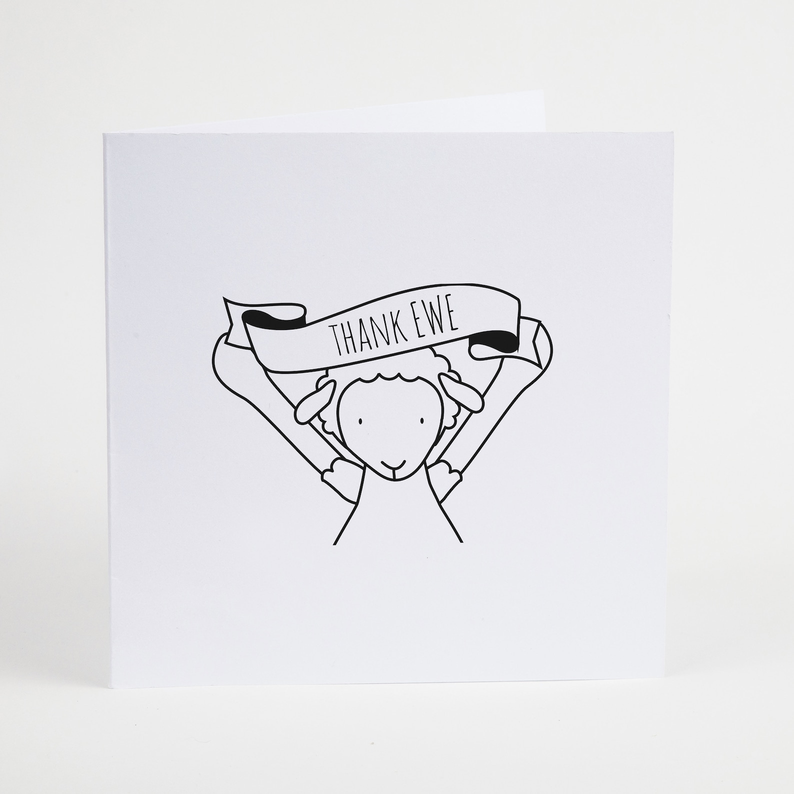 Dear Ewe | Thank Ewe Card, Thank You Card, Sheep Greetings Card, Say ...