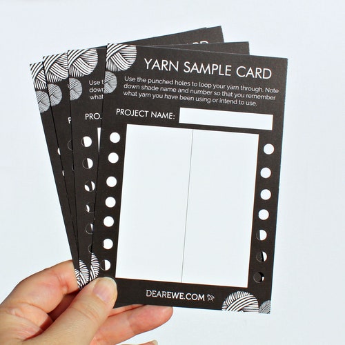 Yarn Sample Crochet / Knit Project Cards Knitter Knit - Etsy Yarn Sample Crochet / Knit Project Cards Knitter Knit - Etsy