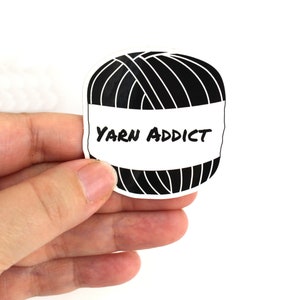 Dear Ewe | Single Yarn Addict Die Cut Sticker | Yarn Lover Sticker ...