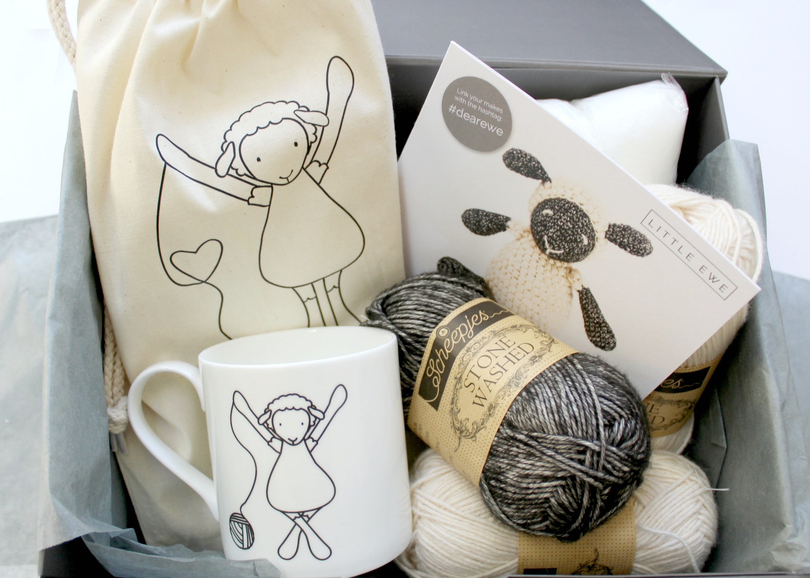 Dear Ewe Little Ewe Kit & Mug Gift Box Crochet Gift Gift - Etsy