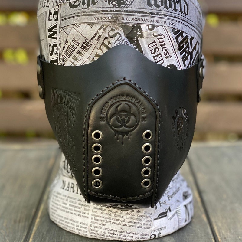 Leather Face Mask - Etsy