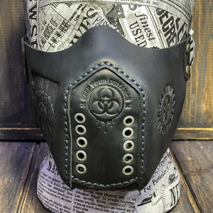 Face Leather Mask Protective Leather Mask Leather Face - Etsy