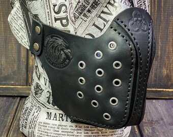 Leather Face Mask - Etsy