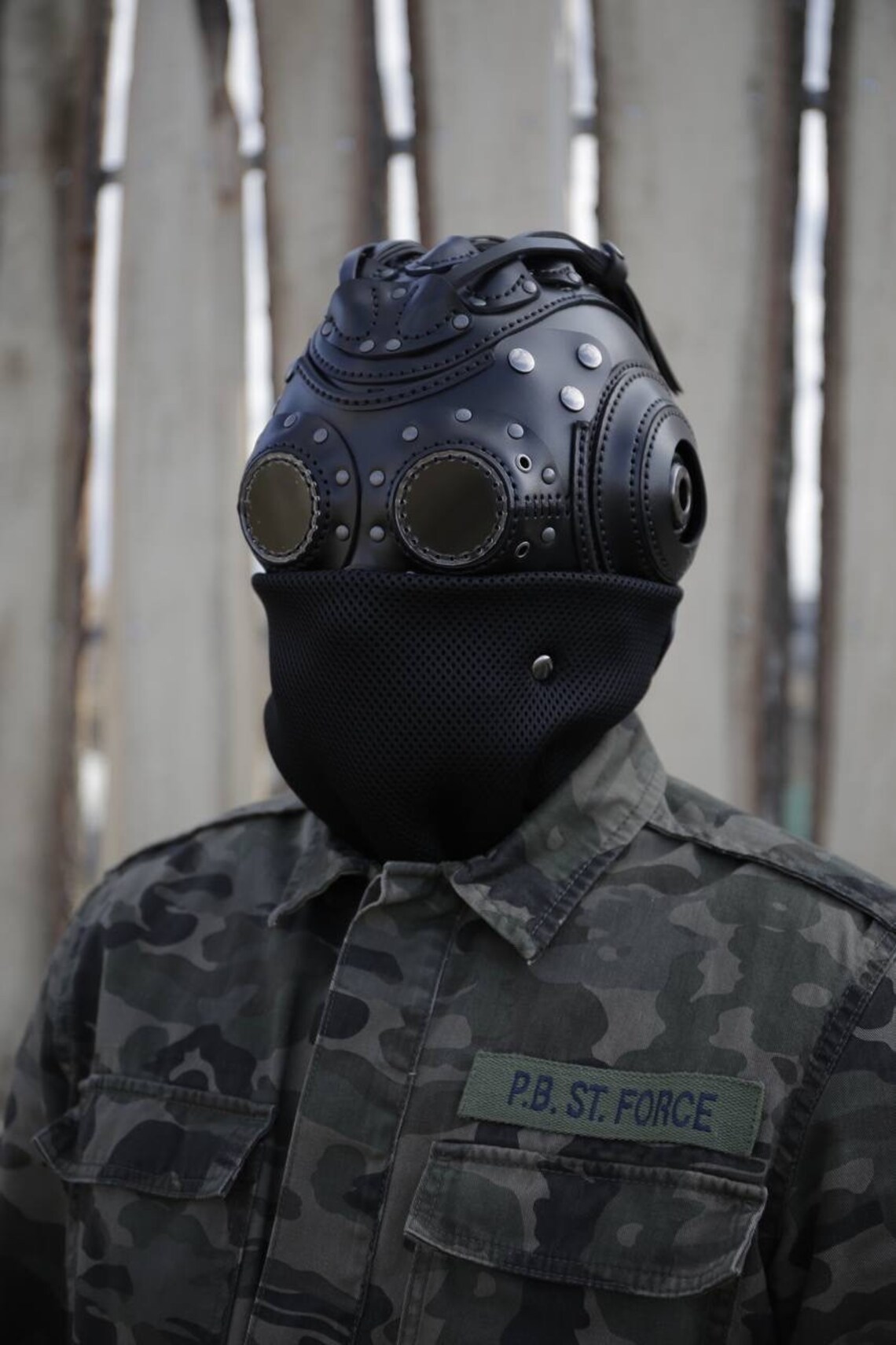 Steampunk Leather Mask Post Apocalyptic Leather Mask - Etsy