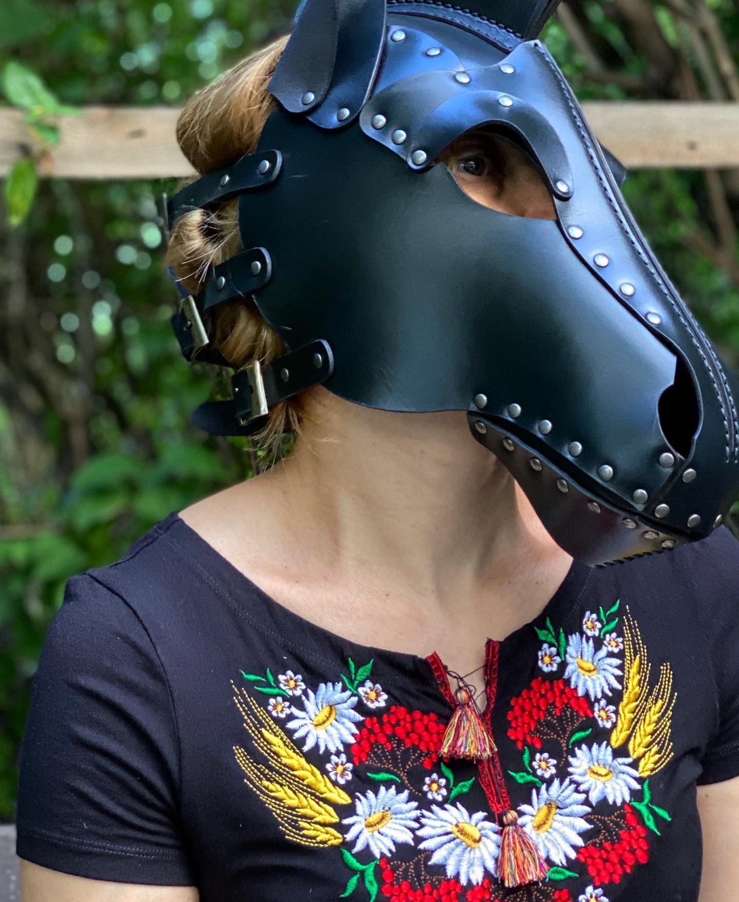 Horse Head Leather Mask Pony Play Mask Leather Pony Hood | Etsy