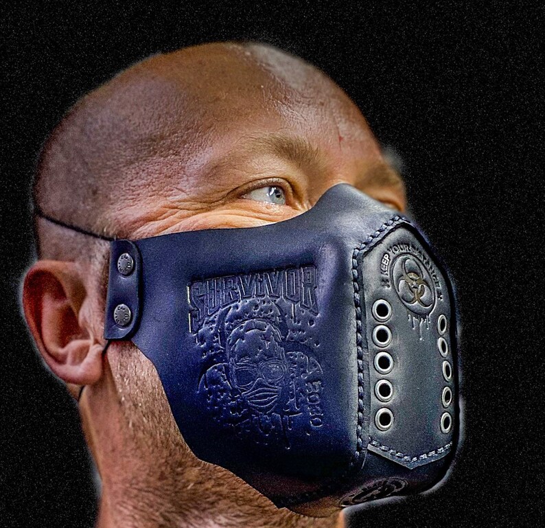 Face Leather Mask Protective Leather Mask Leather Face - Etsy