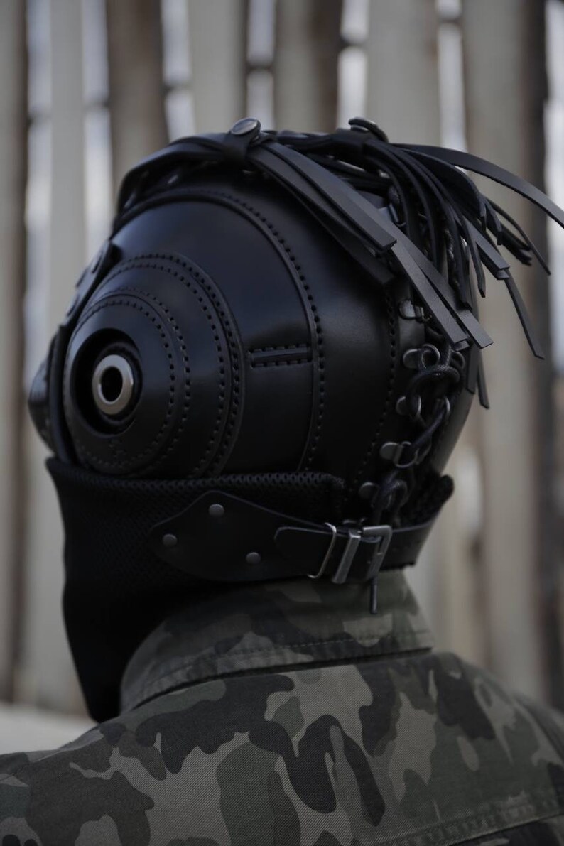 Steampunk Leather Mask Post Apocalyptic Leather Mask - Etsy