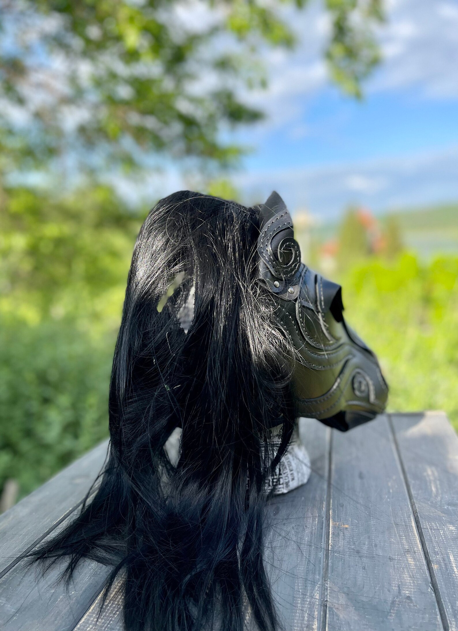 Horse Head Leather Mask Handmade Cosplay Leather Pony - Etsy