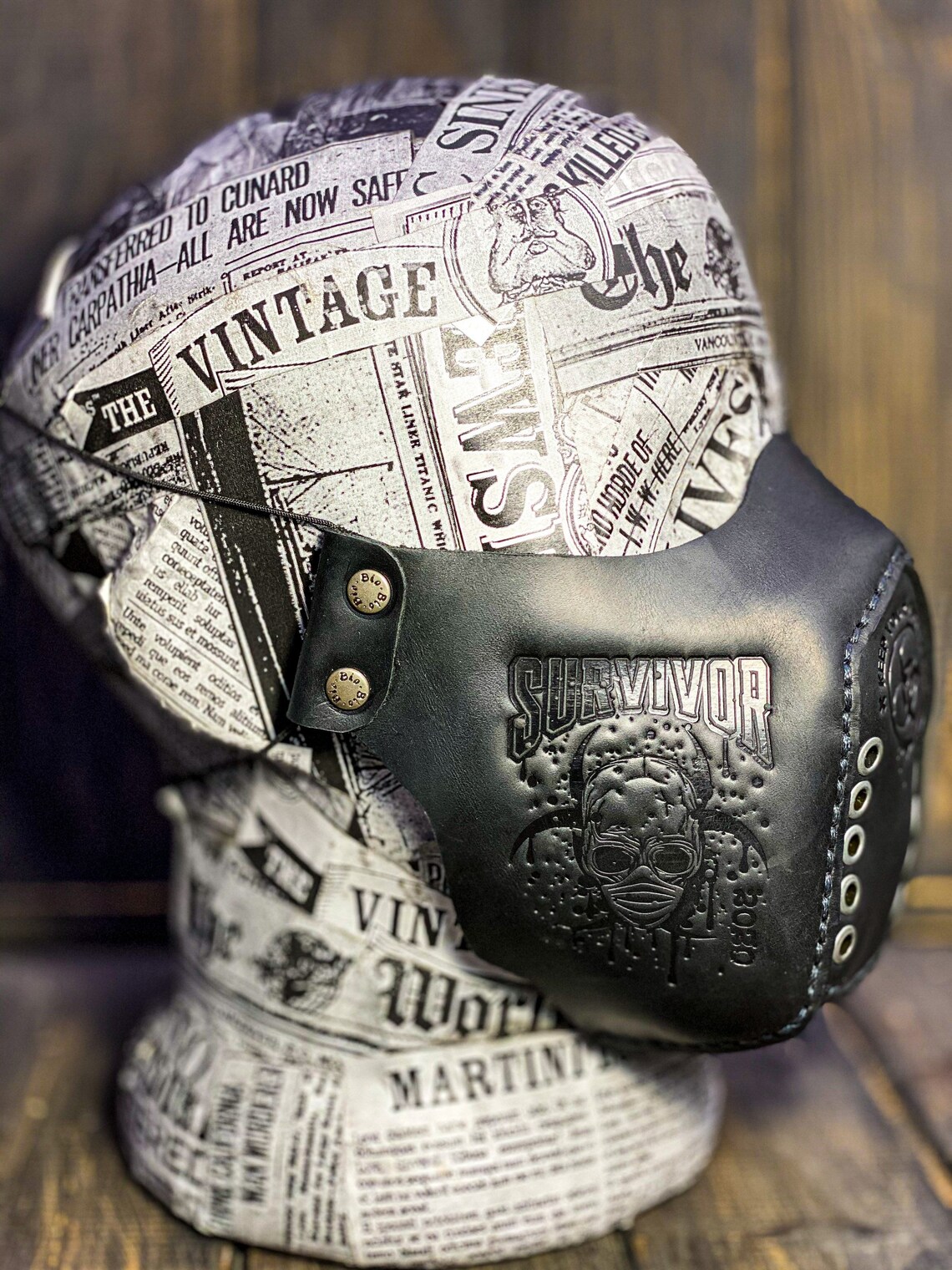 Face Leather Mask Protective Leather Mask Leather Face - Etsy