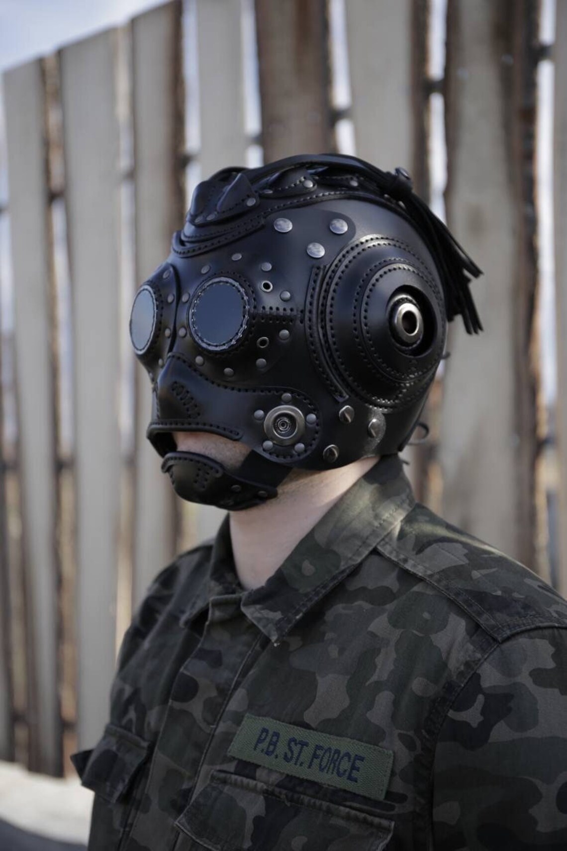 Steampunk Leather Mask Post Apocalyptic Leather Mask - Etsy