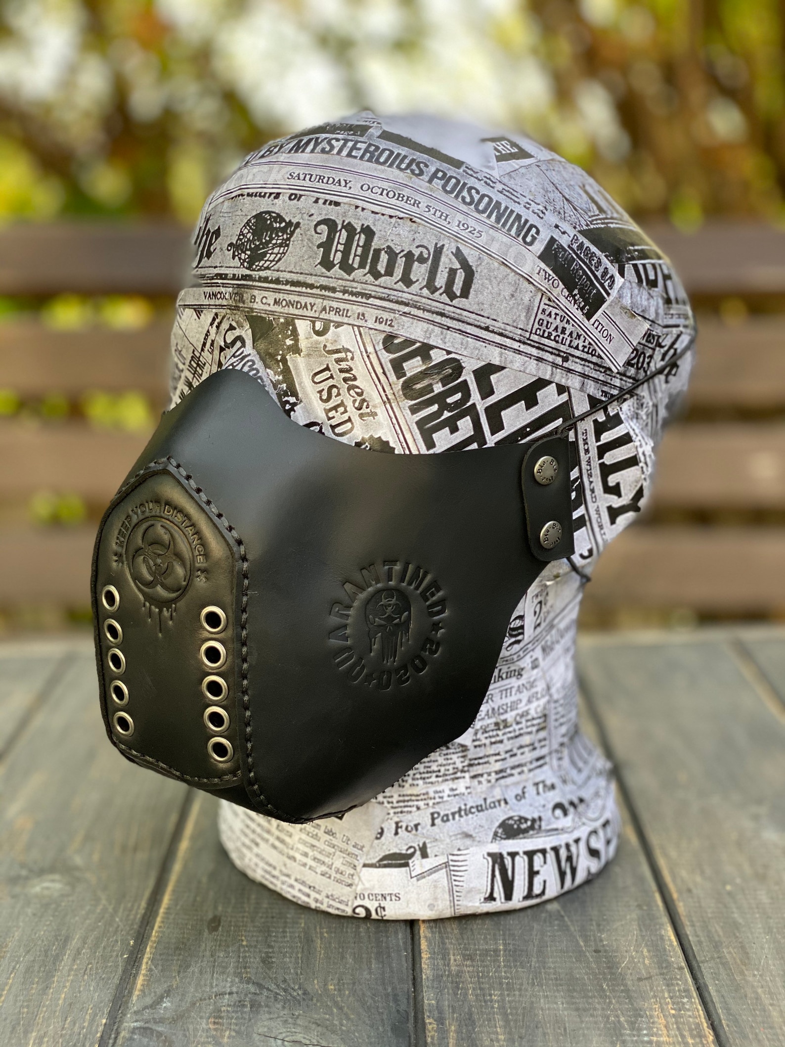 Face Leather Mask Protective Leather Mask Leather Face - Etsy