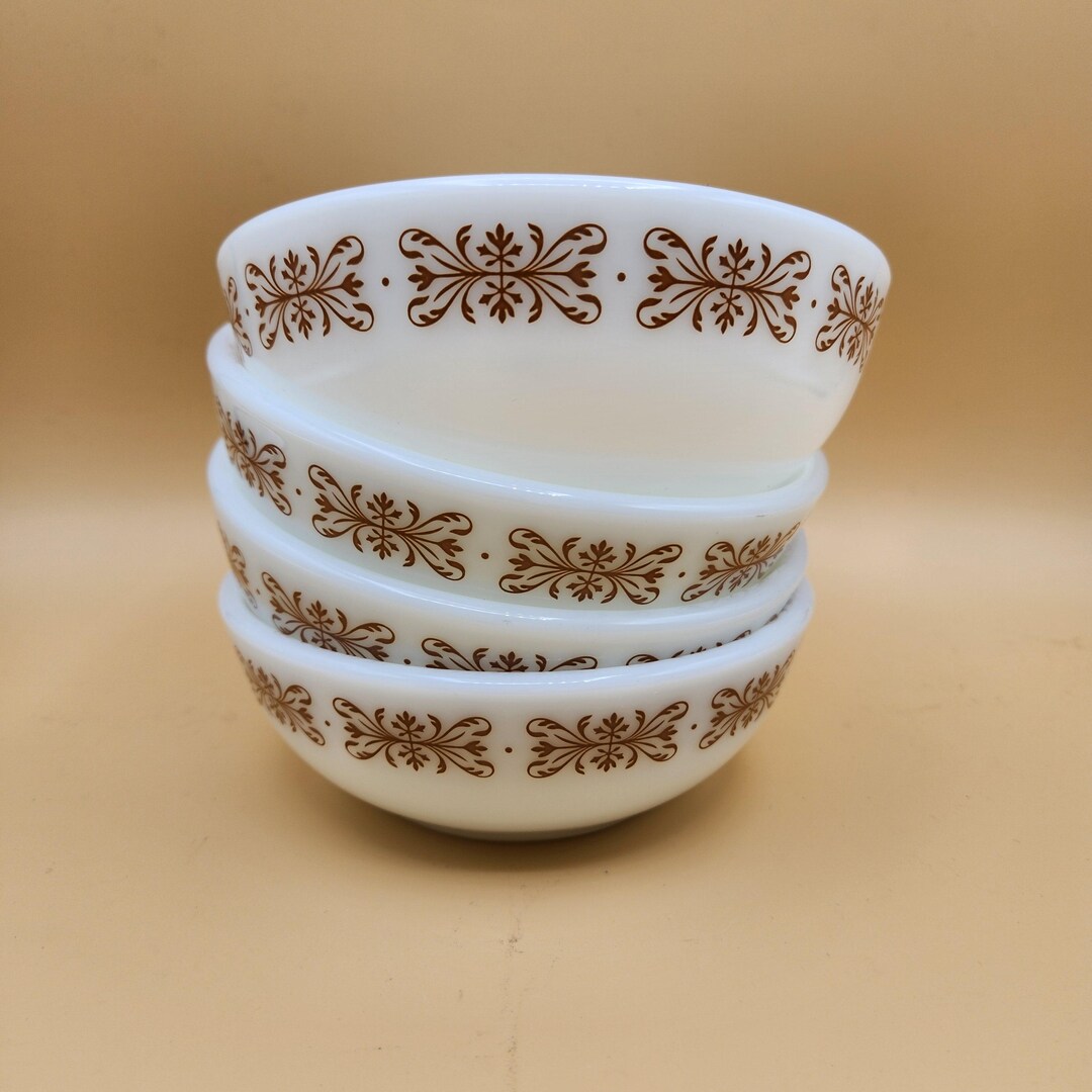 Pyrex Corning Copper Filigree Set of Four Table Ware Bowls - Etsy