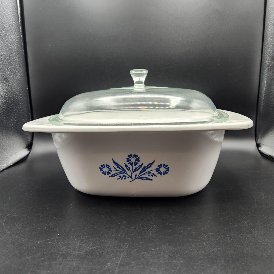 Blue Cornflower Corning Ware 4 QT Roaster With Handles and Lid - Etsy