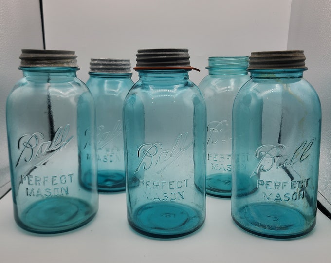 Choice Half Gallon Blue Ball Jars 1896-1933 - Etsy