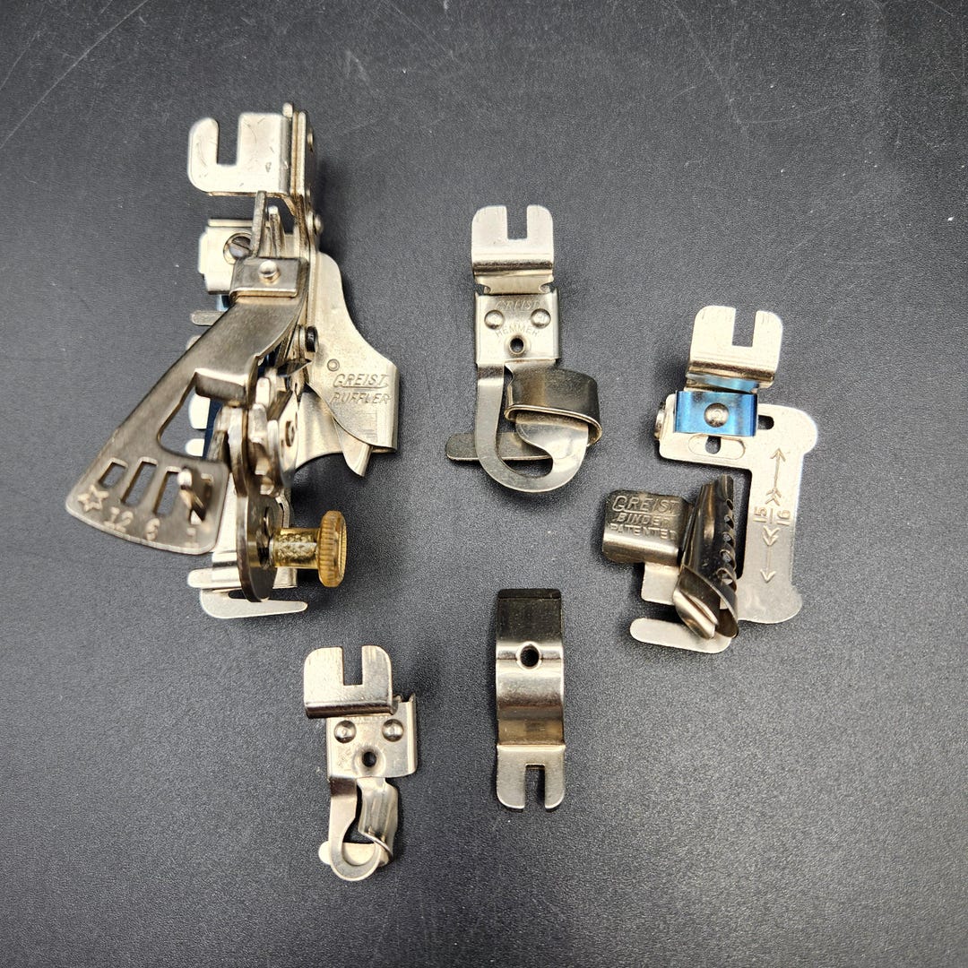 Lot 5 of Greist Sewing Machine Feet Ruffler, Hemmer, Straight Stitch - Etsy